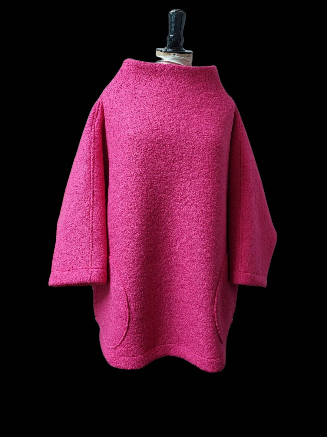 Boiled Wool Boat Neck Artist Smock - Etsy