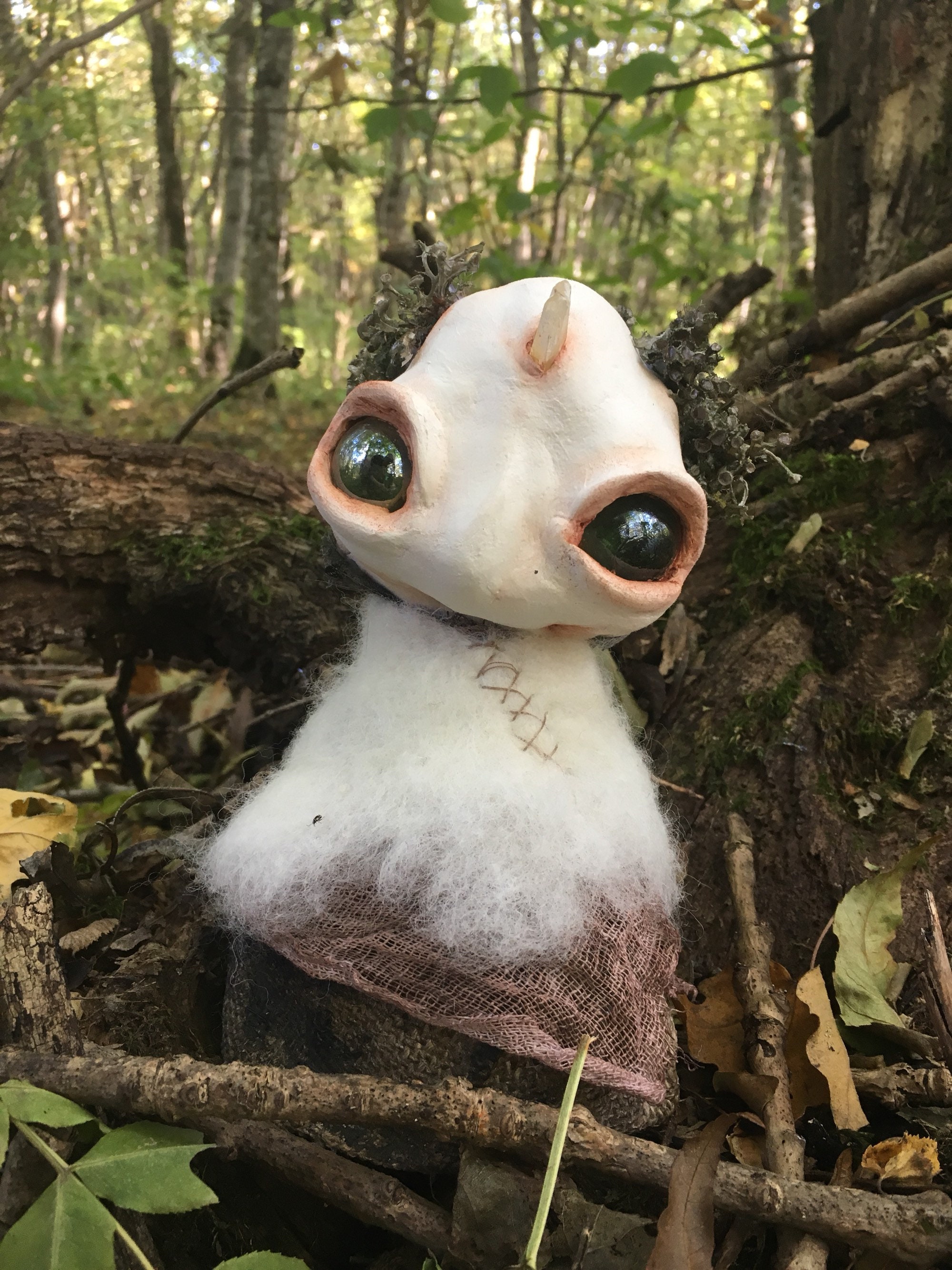 Handmade Felt Doll Creepy Doll Goth Doll Horror Doll Etsy