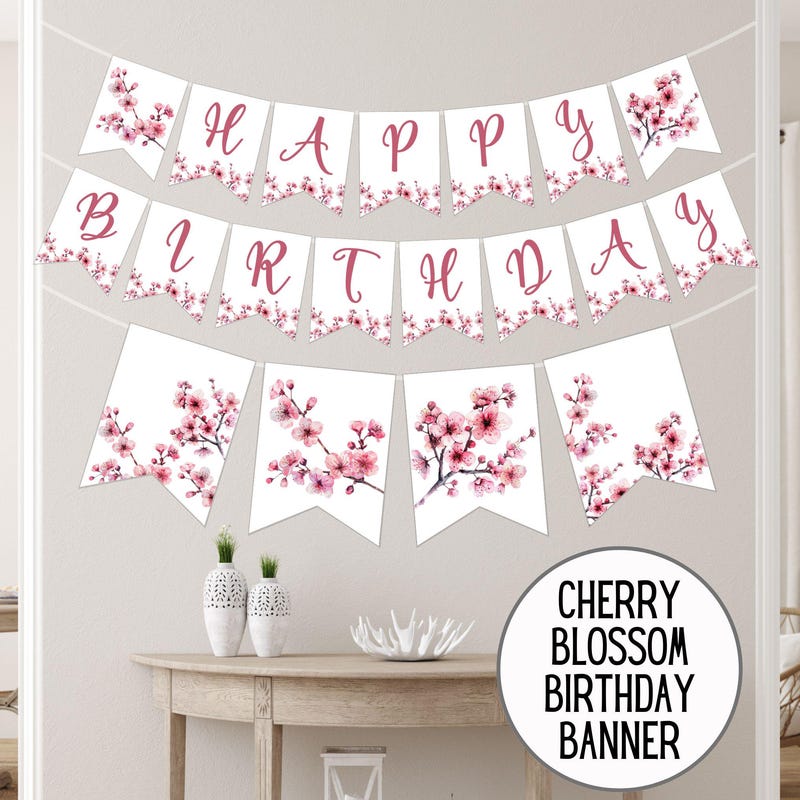 April Birthday Banner - Etsy