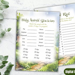 Printable Fantasy Shire Game Bundle, 15 Baby Shower Activities, Magic ...