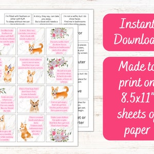 Printable Corgi Scavenger Hunt Children's Party Game, Puppy Birthday ...