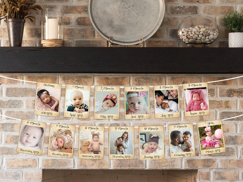 Fantasy Shire Baby Photo Banner, Magic Ring Personalized Decoration ...