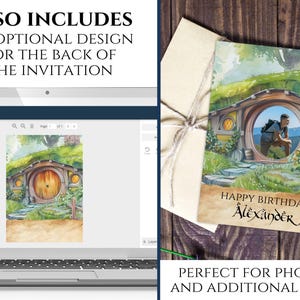 Fantasy Shire Editable Birthday Invitation, One Party to Rule Them All ...