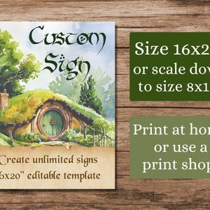 Editable Fantasy Shire Decorations Bundle, Magic Ring Birthday Party ...