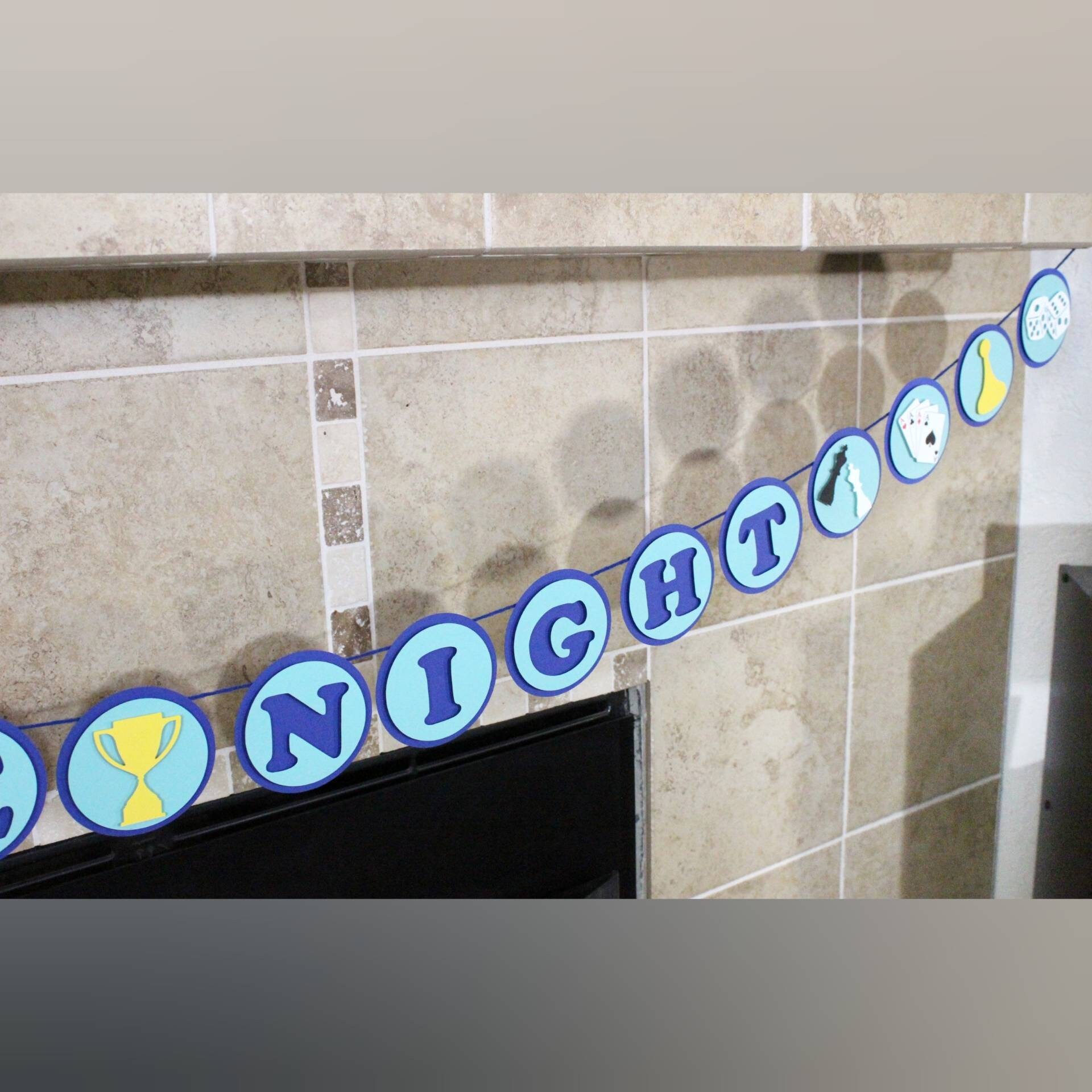 Board Game Themed game Night Banner - Etsy