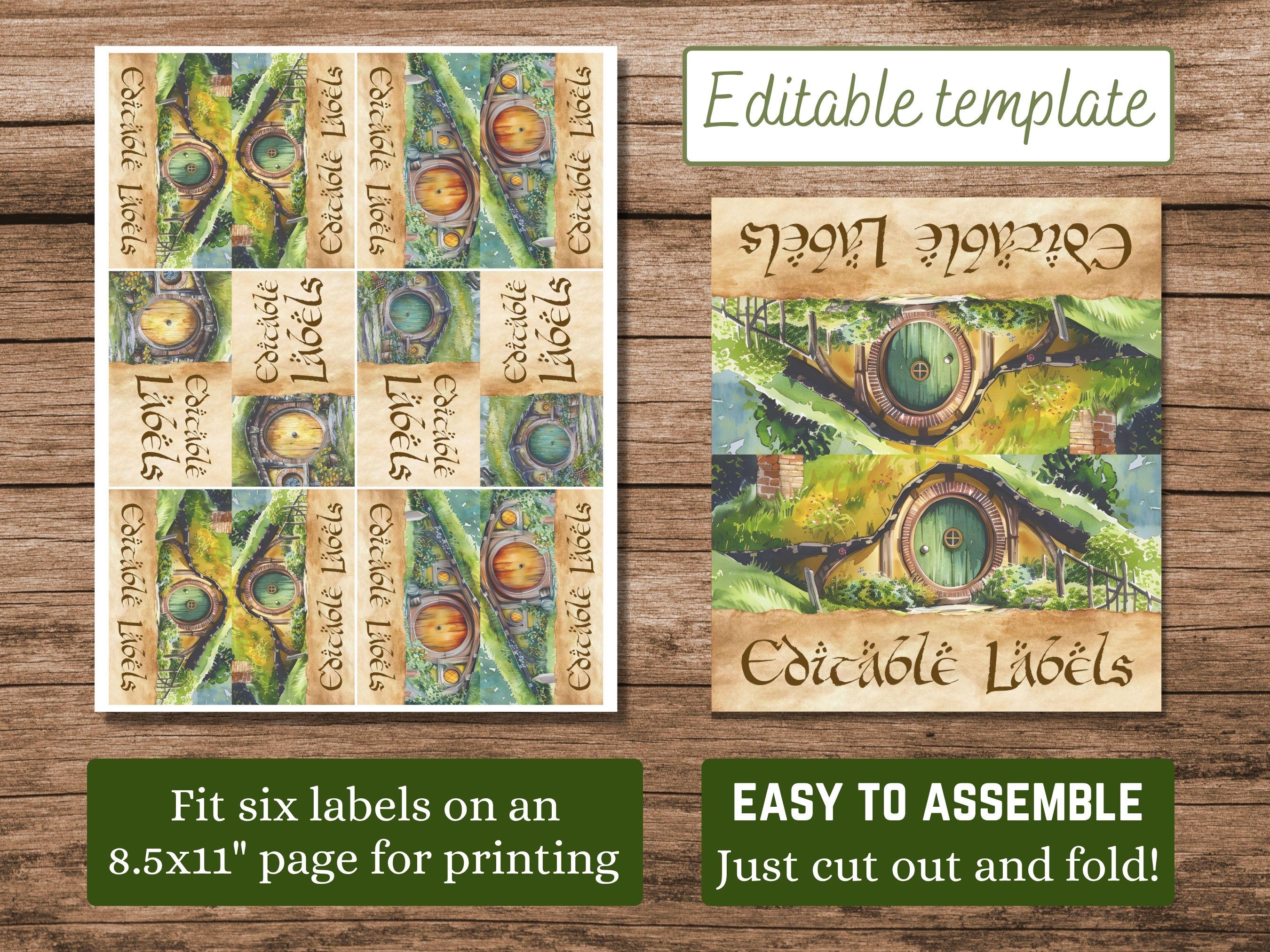 Editable Fantasy Shire Decorations Bundle, Magic Ring Birthday Party ...