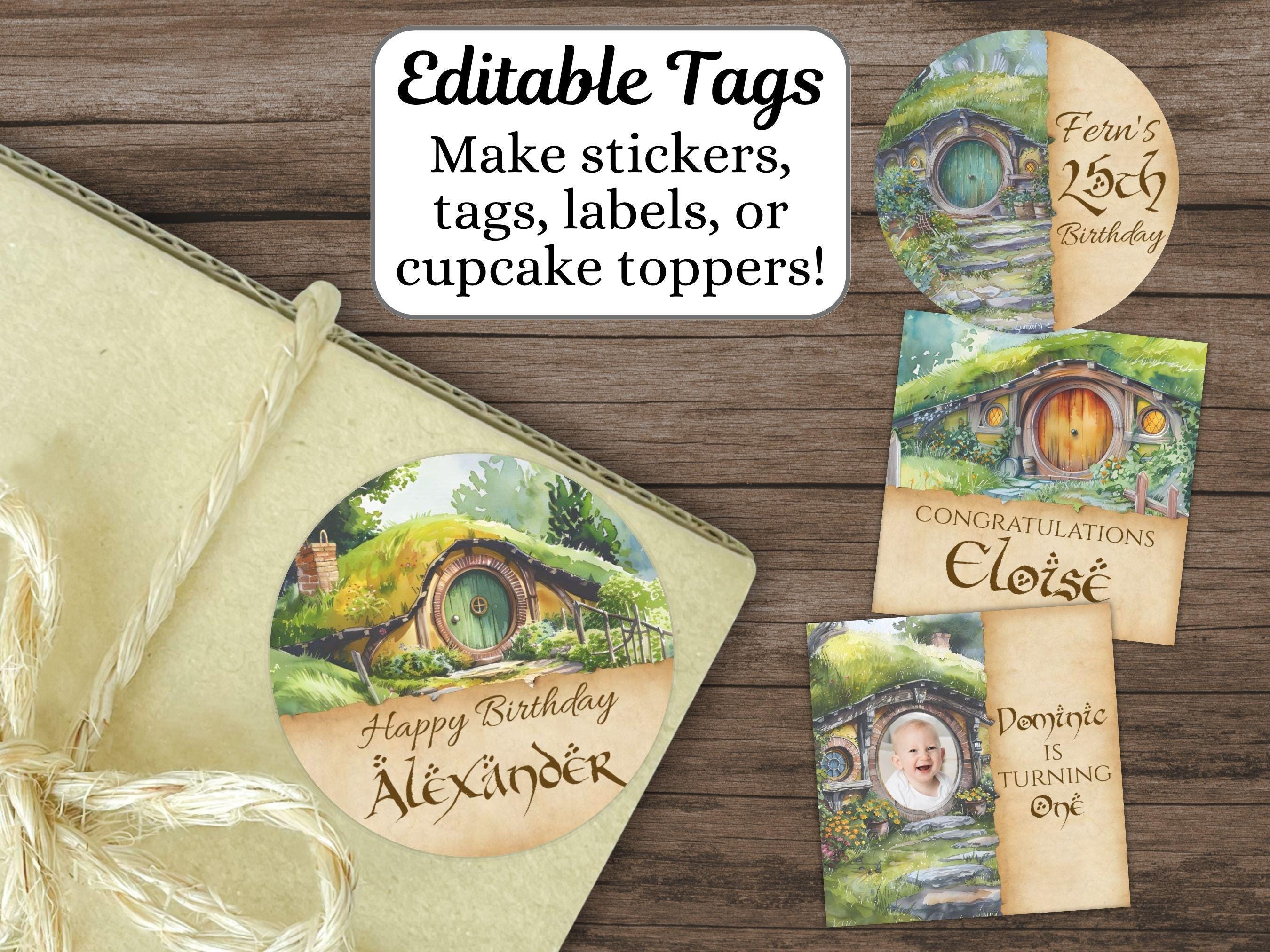 Editable Fantasy Shire Decorations Bundle, Magic Ring Birthday Party ...