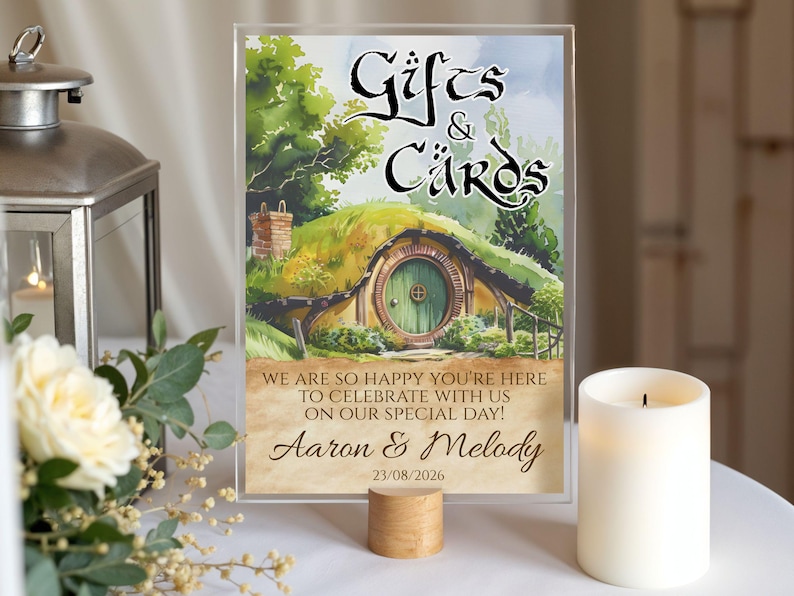 Editable Fantasy Shire Custom Sign, Magic Ring Birthday Party, One to ...