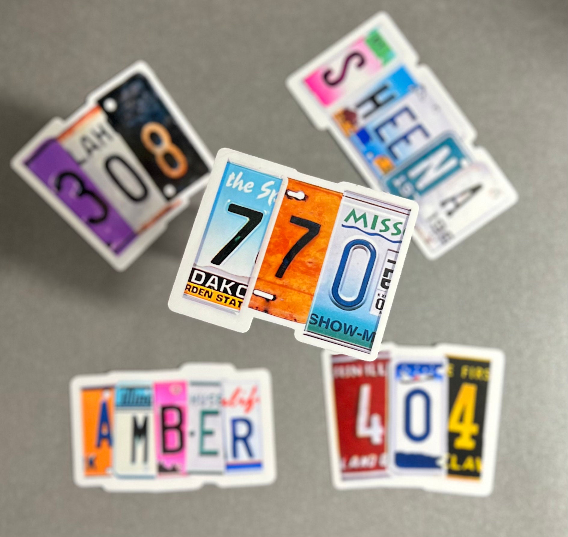 License Plate Custom Area Code Sticker - Etsy