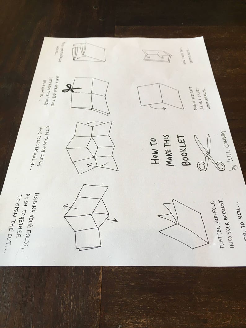 How to Make This Booklet - Will Conway - Etsy