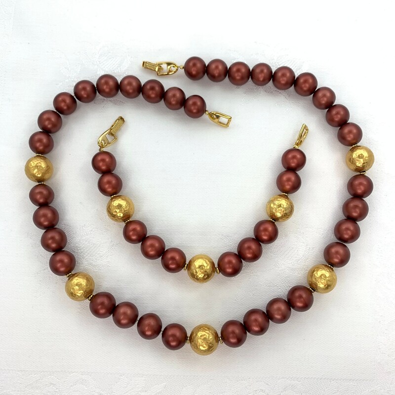 Rust Color Necklace - Etsy