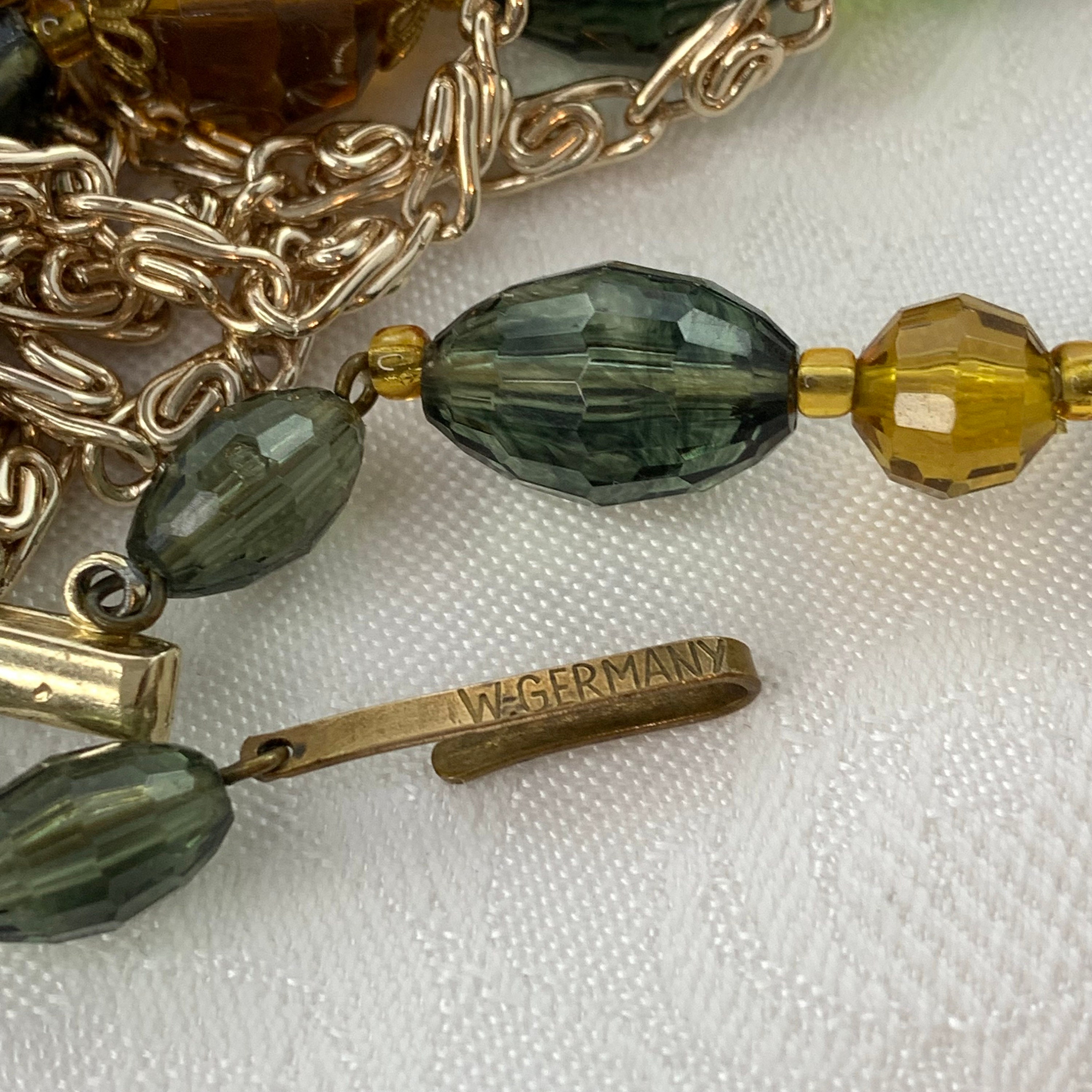 Vintage Necklace West Germany Nine Strands Paperclip Chain - Etsy