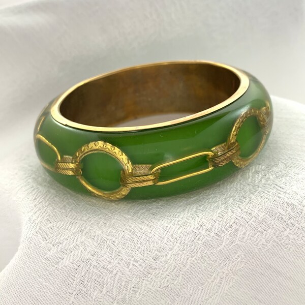 Vintage Lucite Bangle Chain - Etsy