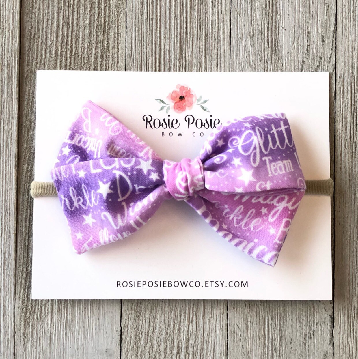 Unicorn Words Bow Fabric Bow Baby Bow Toddler Bow Baby | Etsy