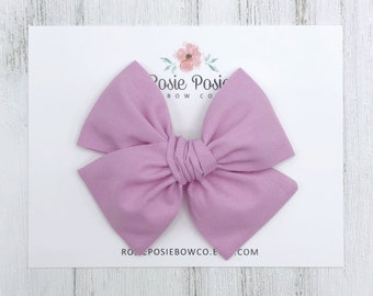 Purple Hair Bow | Etsy
