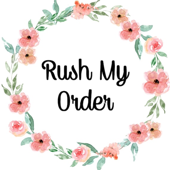 Rush My Order | Etsy