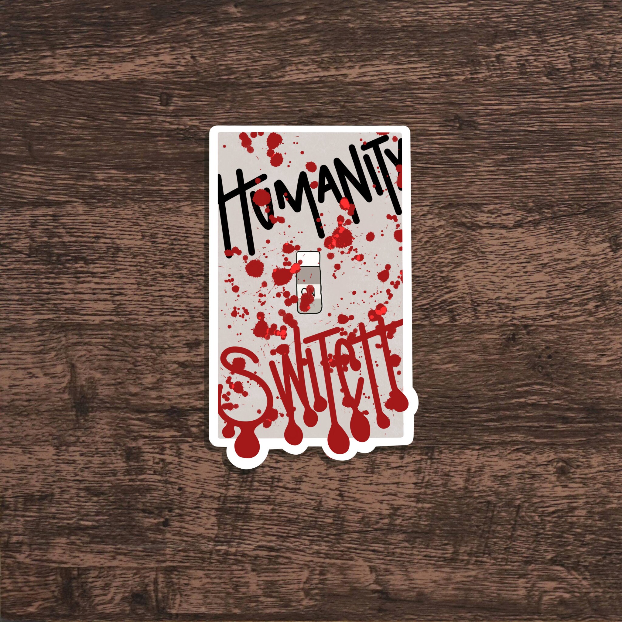 Vampire Diaries Humanity Switch Sticker TVD Stefan Damon | Etsy