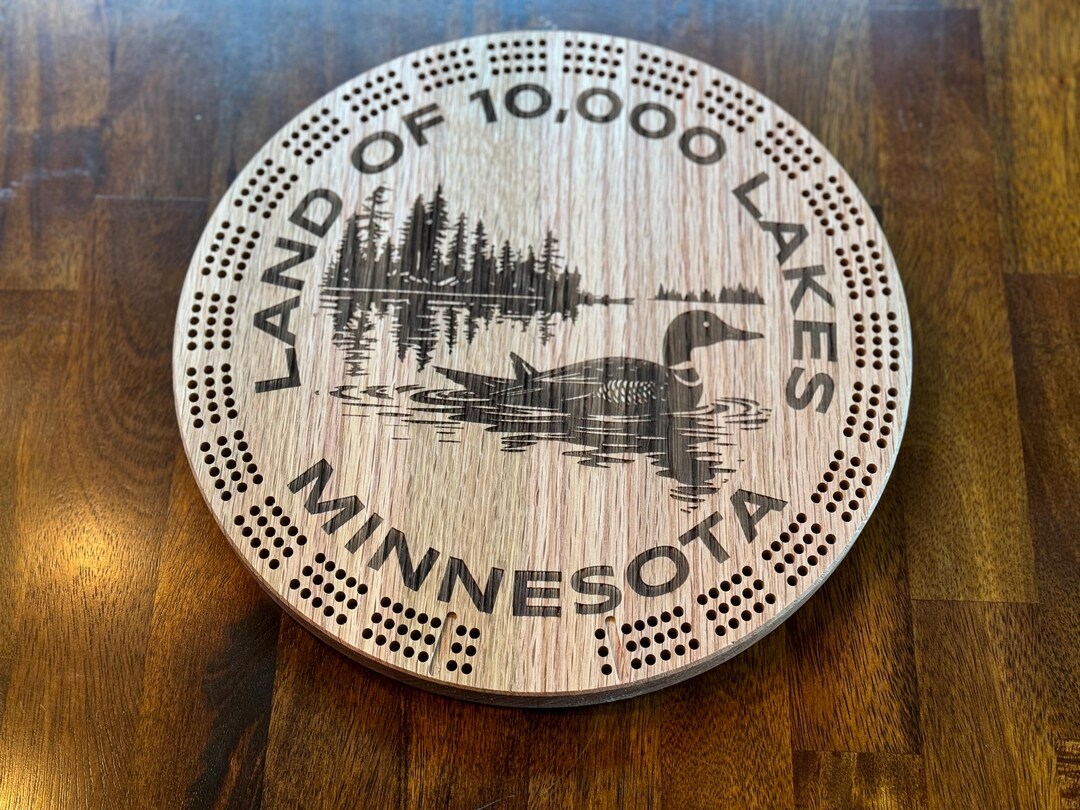 Minnesota Loon Cribbage Board - Etsy
