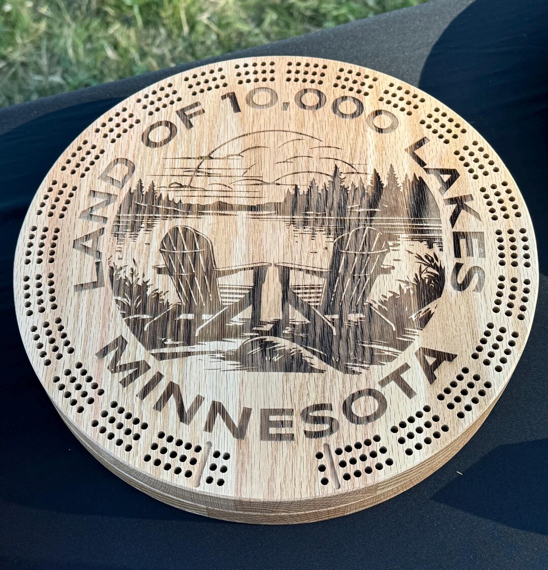 Minnesota Lake View Cribbage Board - Etsy