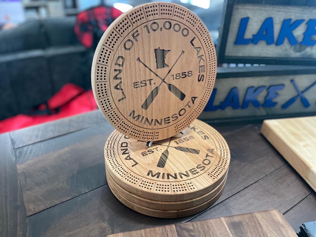 Minnesota Cribbage Board - Etsy