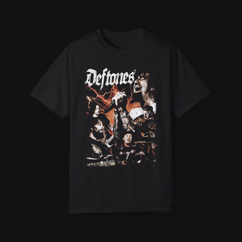 Deftones Band Graphic Tee - Etsy