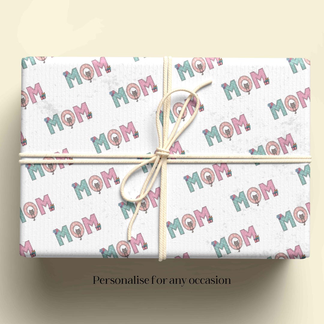 Mom Wrapping Paper - Personalised Gift Wrap - for Any Occasion - Etsy
