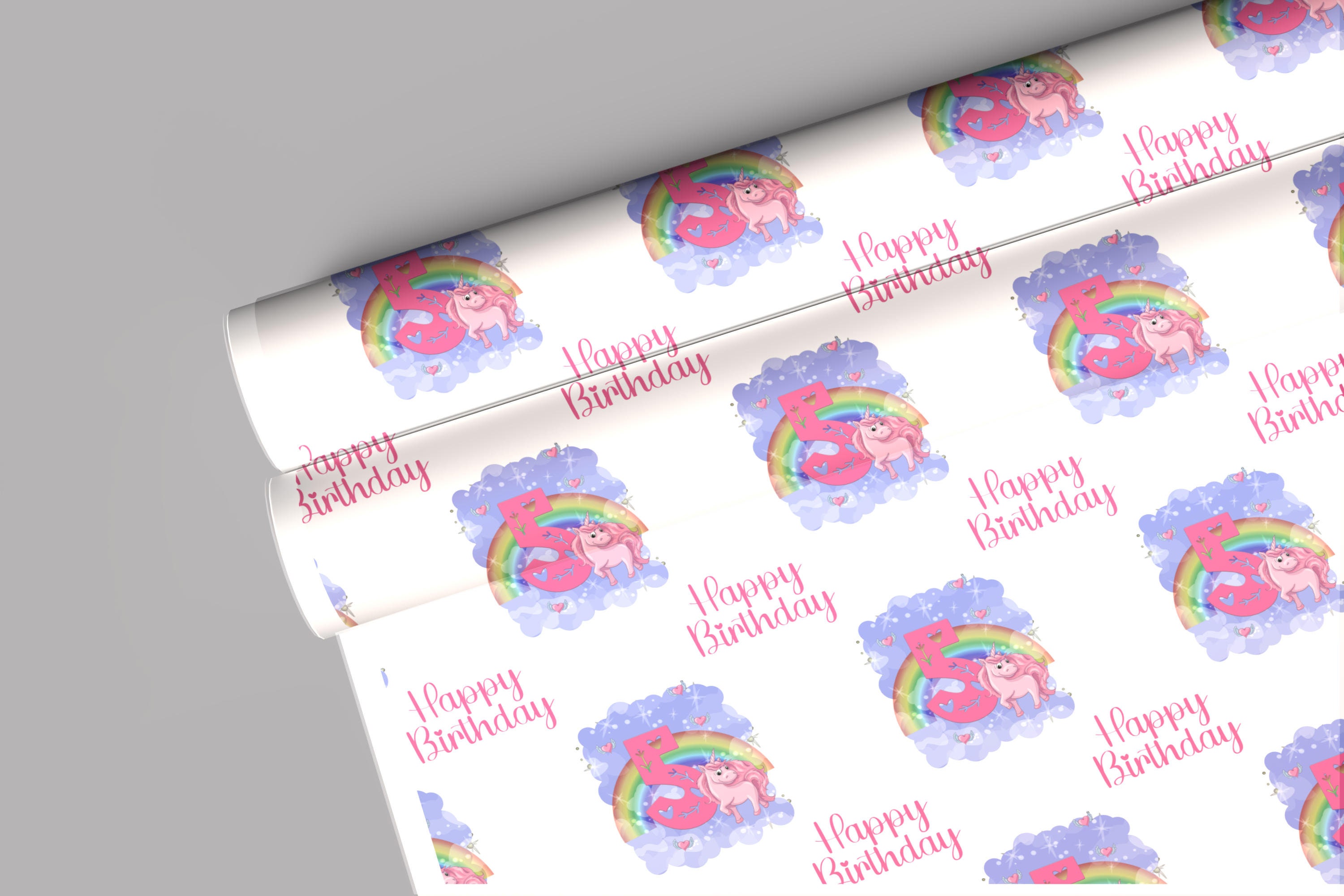 Unicorn Wrapping Paper Kids Wrapping Paper Personalised Gift - Etsy