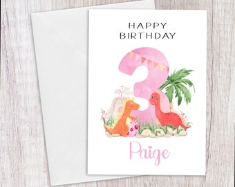 Gymnast Birthday Card Pink Daughter Granddaughter Birthday - Etsy