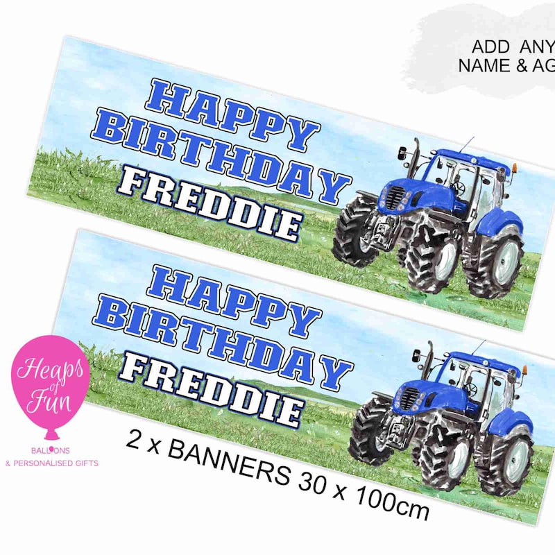 Tractor Banner - Etsy