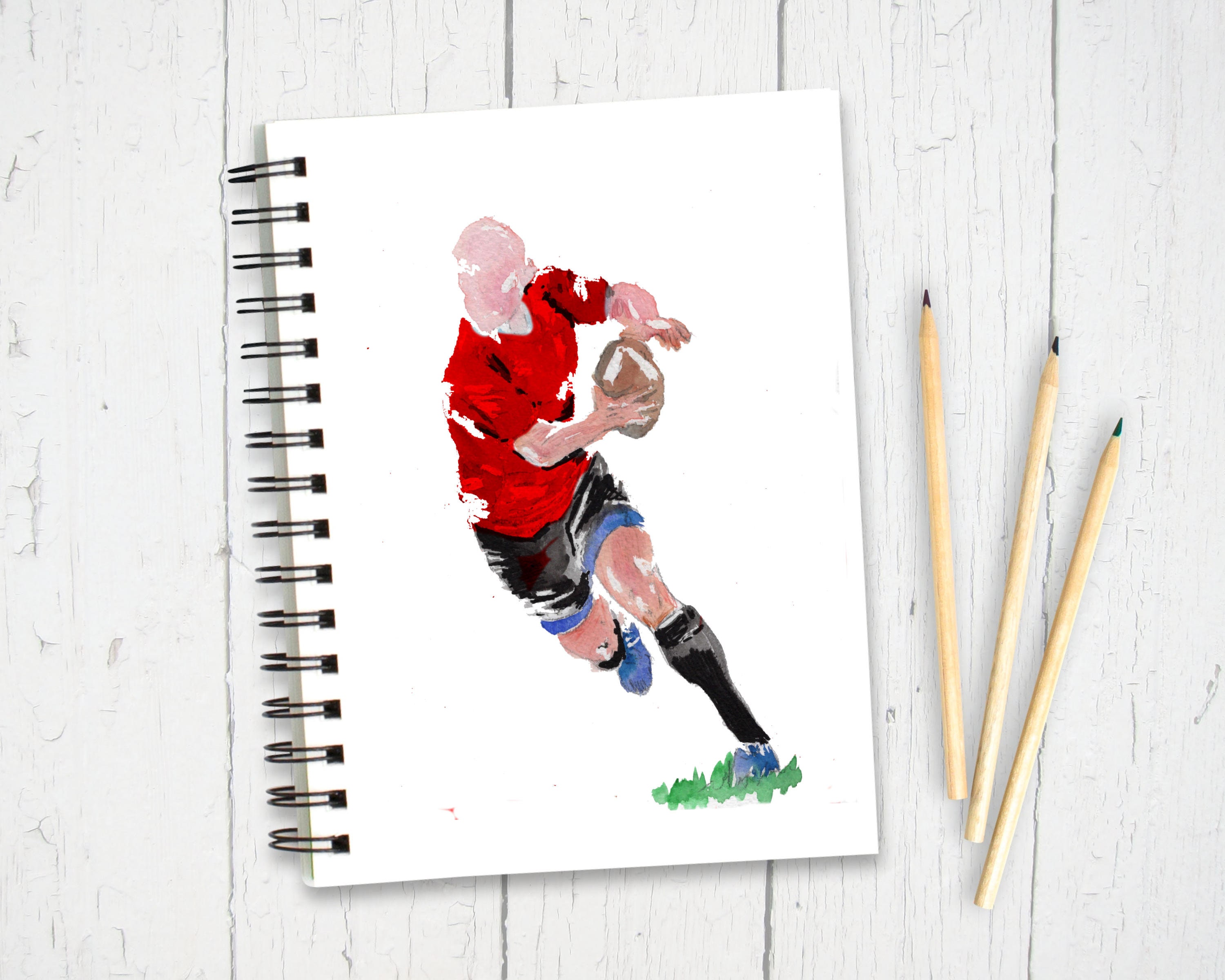 A5 Personalised Rugby Notebook Journal Rugby Themed Gift - Etsy