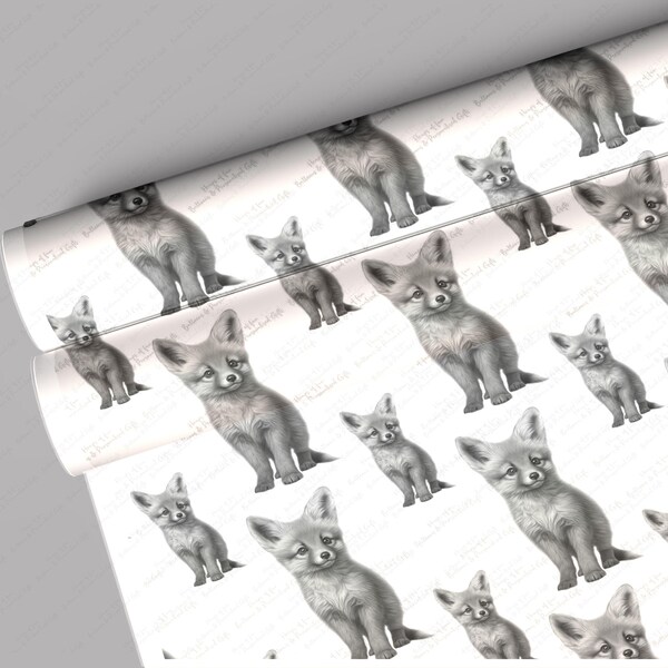 Fox Gift Wrap - Etsy