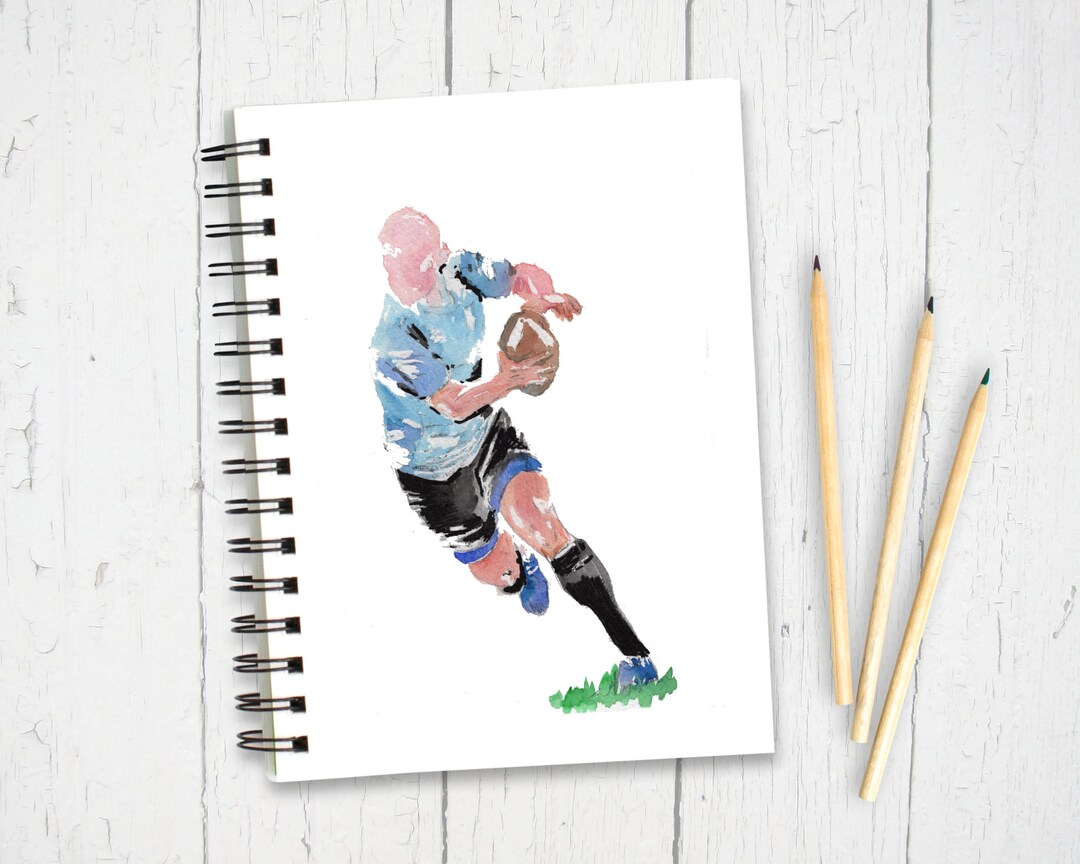 A5 Personalised Rugby Notebook Journal Rugby Themed Gift - Etsy