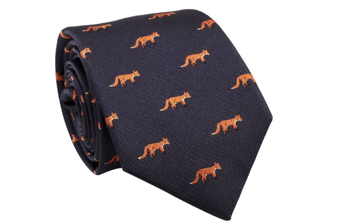 Blue Andean Fox Tie - Etsy