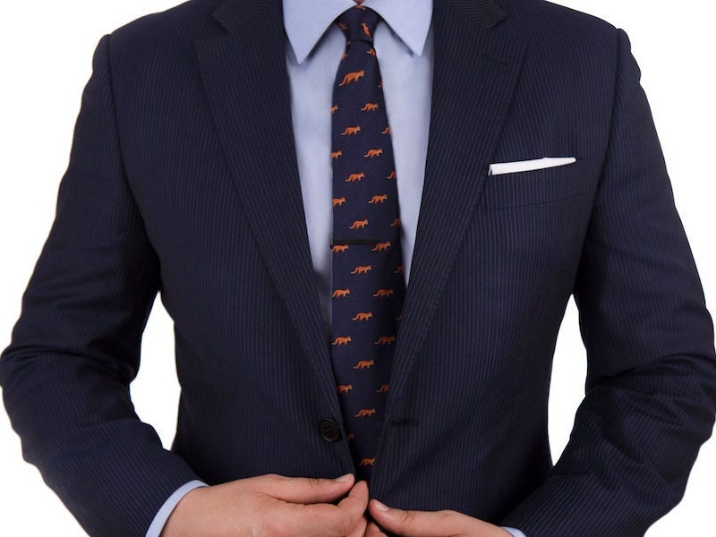 Blue Andean Fox Tie - Etsy