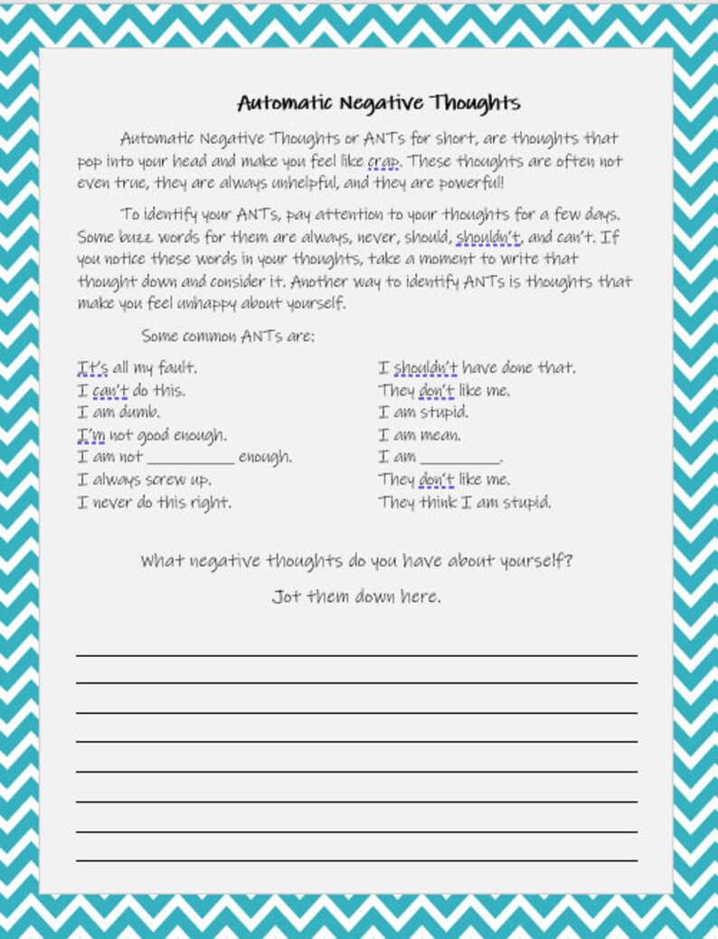 Cognitive Triangle Worksheet Therapist Aid Cognitive Triangle Worksheet Therapist Aid