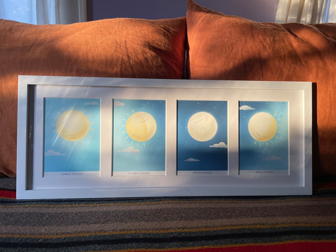 Solstice and Equinox Sun and Moon Art Prints - Etsy