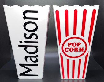 Personalized Pupcorn Popcorn Tub Custom Popcorn Tub Party Favor Custom ...