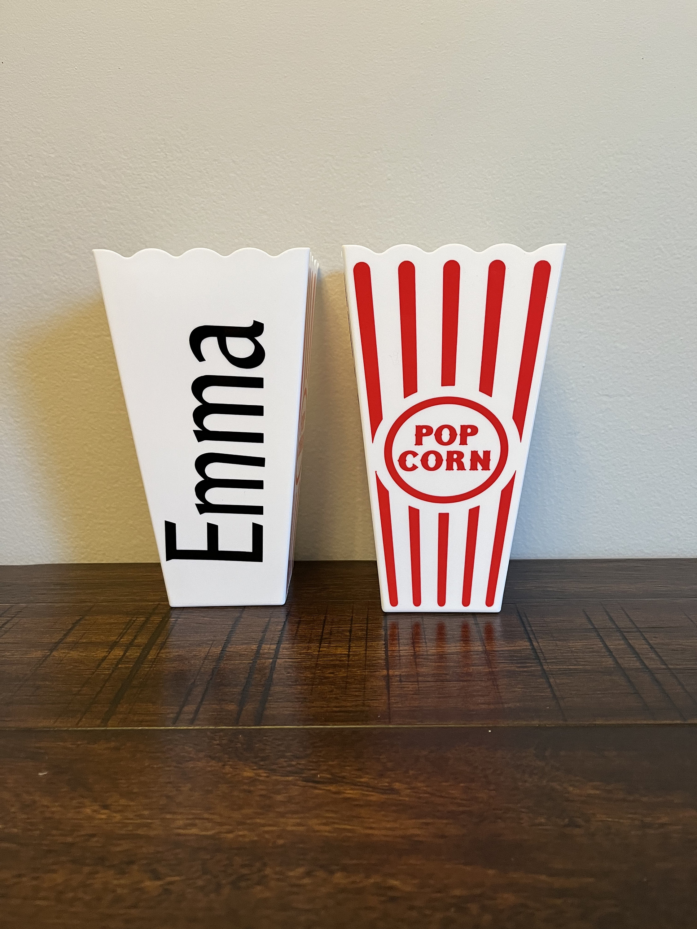 Personalized Popcorn Tub. Personalized Popcorn Bucket. Movie Night ...