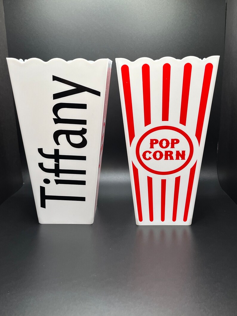 Personalized Popcorn Tub. Personalized Popcorn Bucket. Movie Night ...