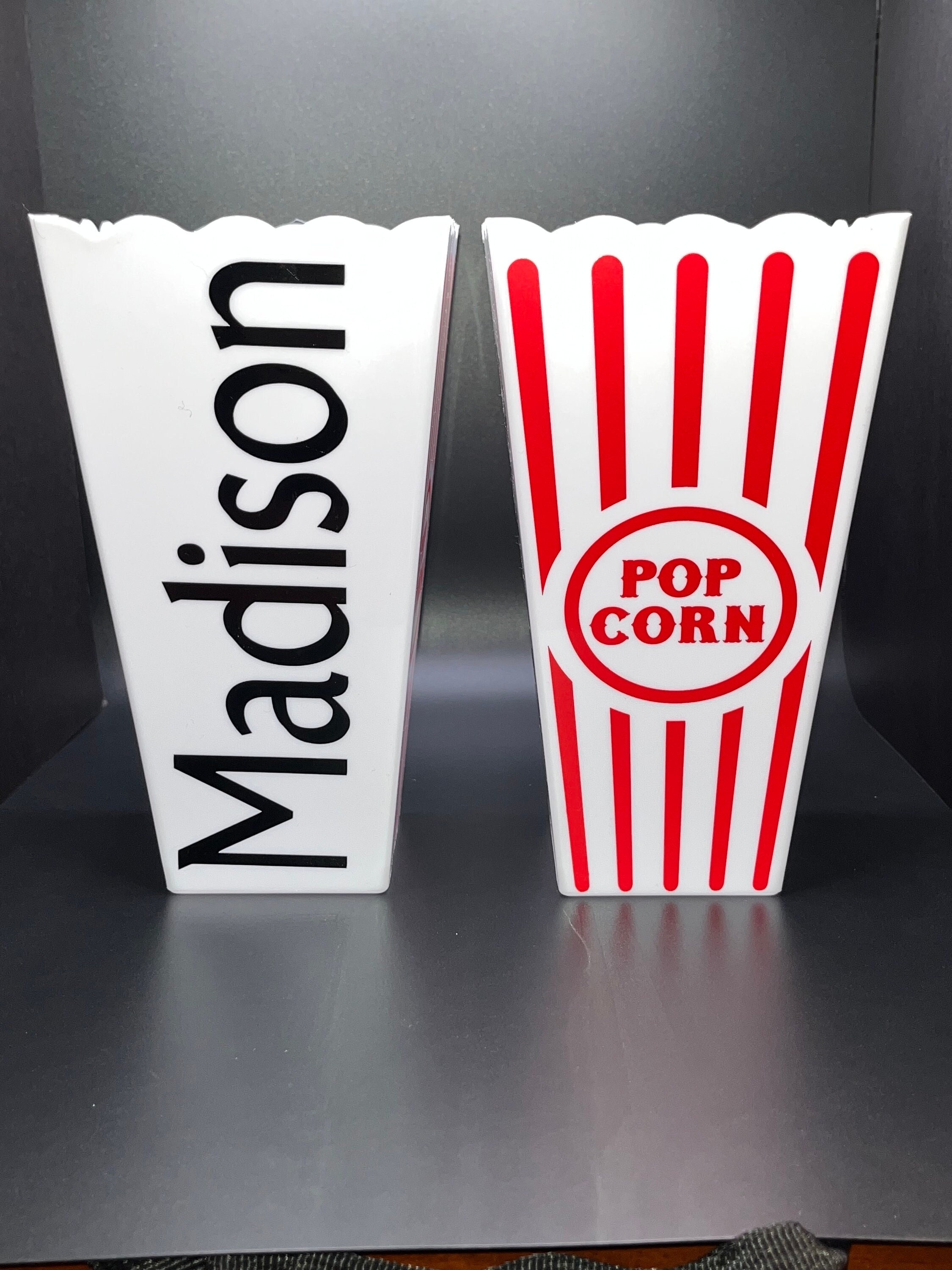Personalized Popcorn Tub. Personalized Popcorn Bucket. Movie Night ...