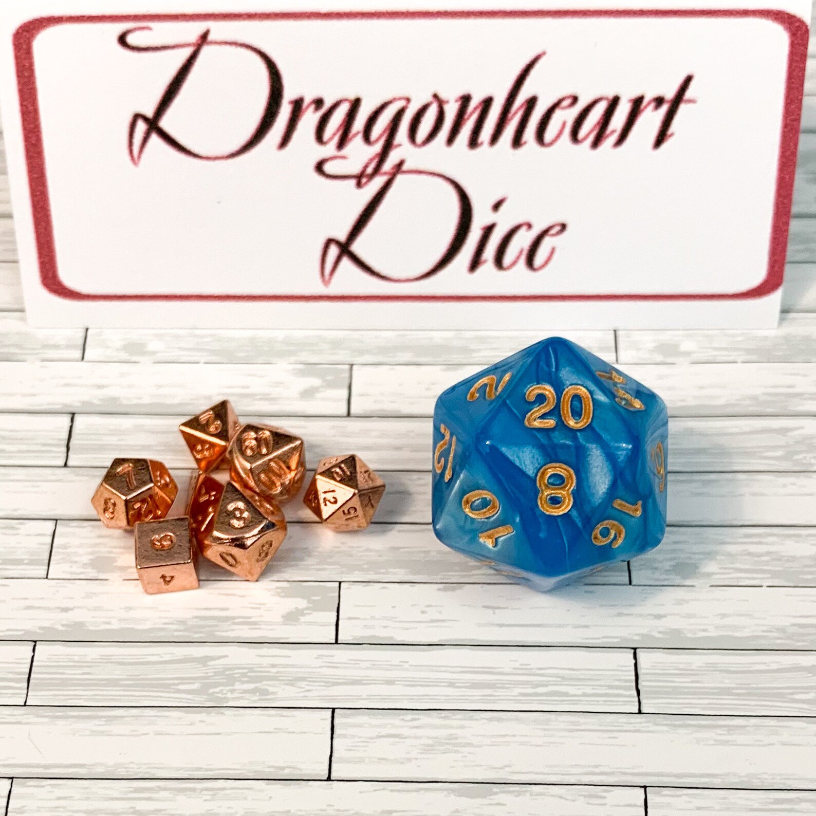 7-die Metal Micro Dice Set for D&D Dungeons and Dragons - Etsy