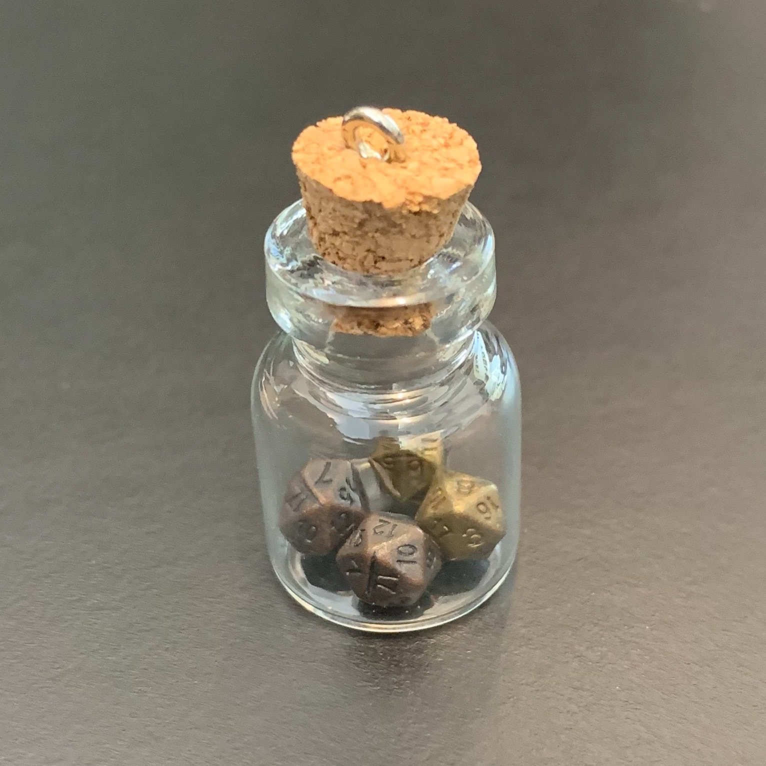 Tiny Dice Jar With Four 5mm Metal D20s Dnd Dice RPG Dice - Etsy