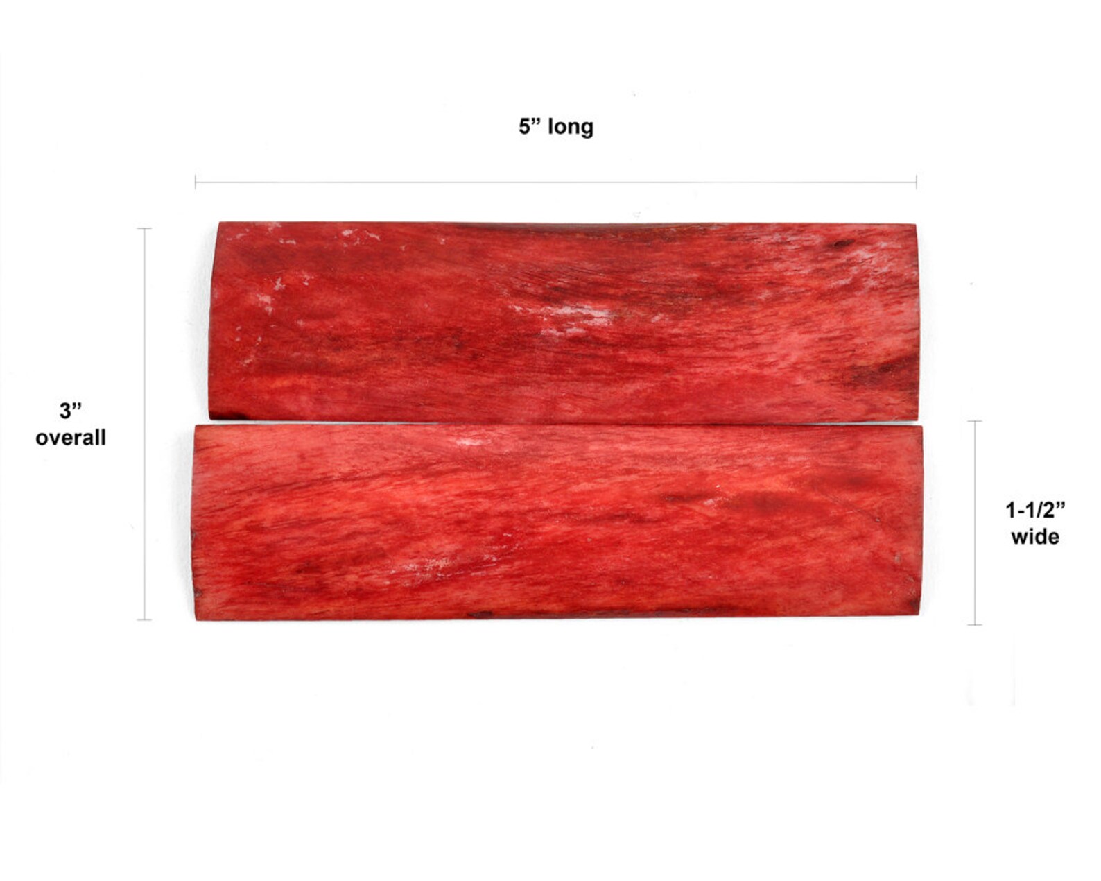 Stabilized & Dyed Camel Bone Knife Handle Scales | Etsy