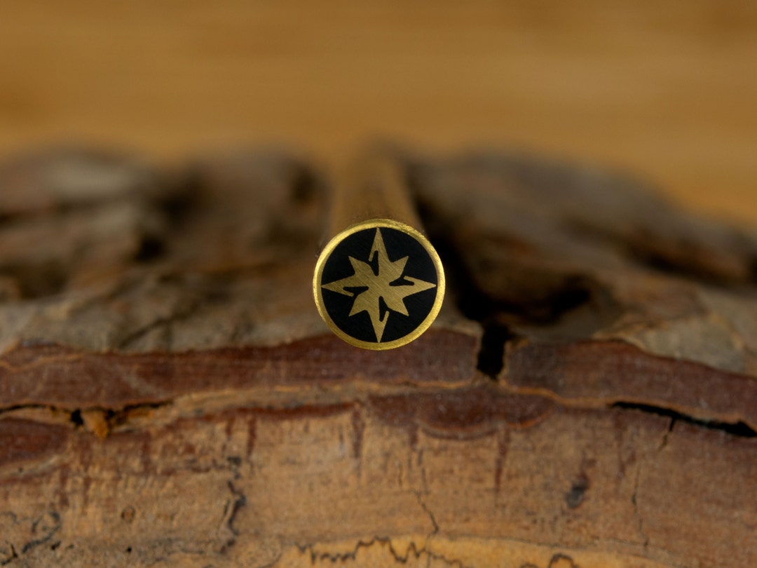 8mm EDM Mosaic Pin - Compass - Etsy