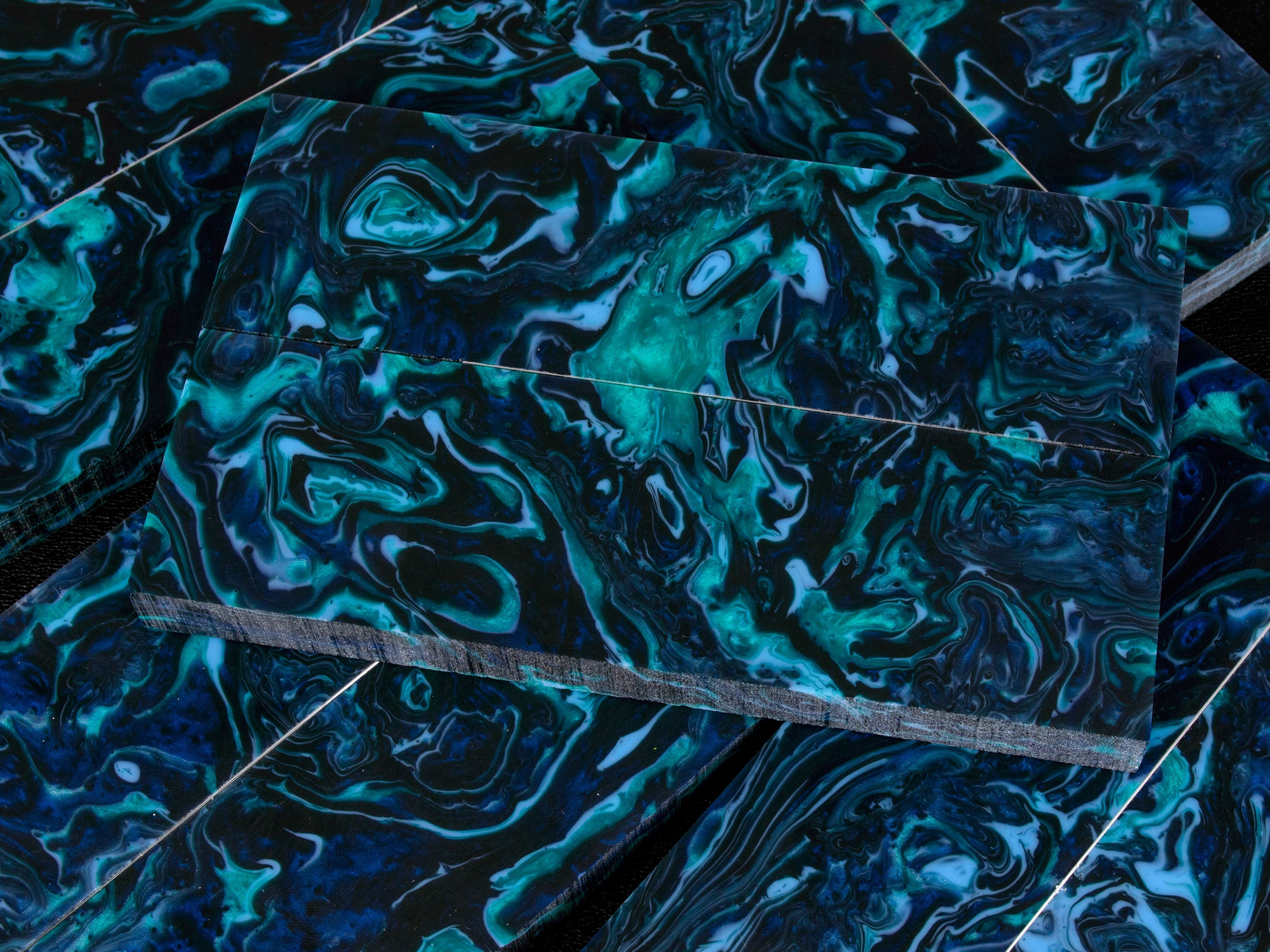 Acrylic Knife Handle Scales the Abyss | Etsy