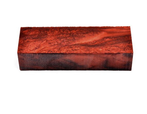 Acrylic Knife Handle Material Red Russet | Etsy