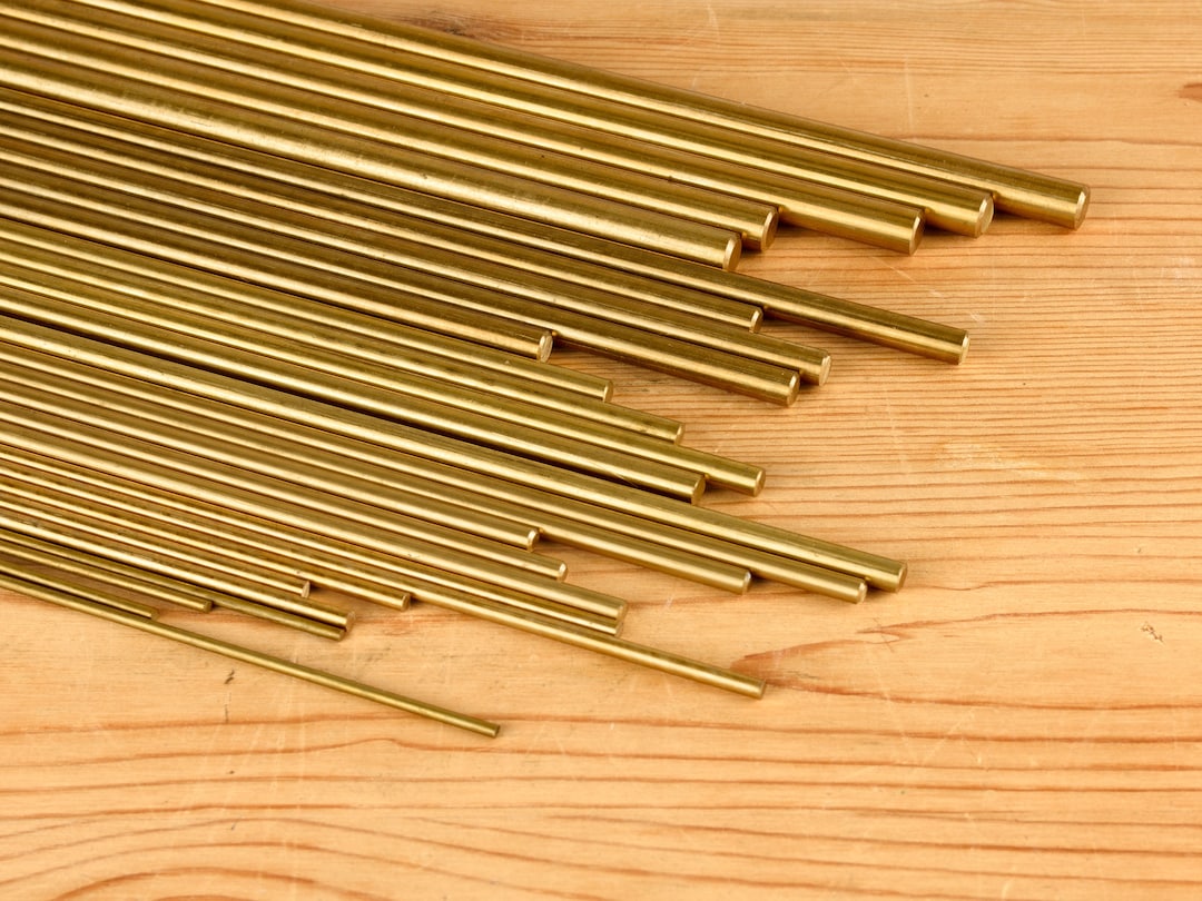 5 Packs of Brass Rods -- Various Diameters, 12" Long - Etsy