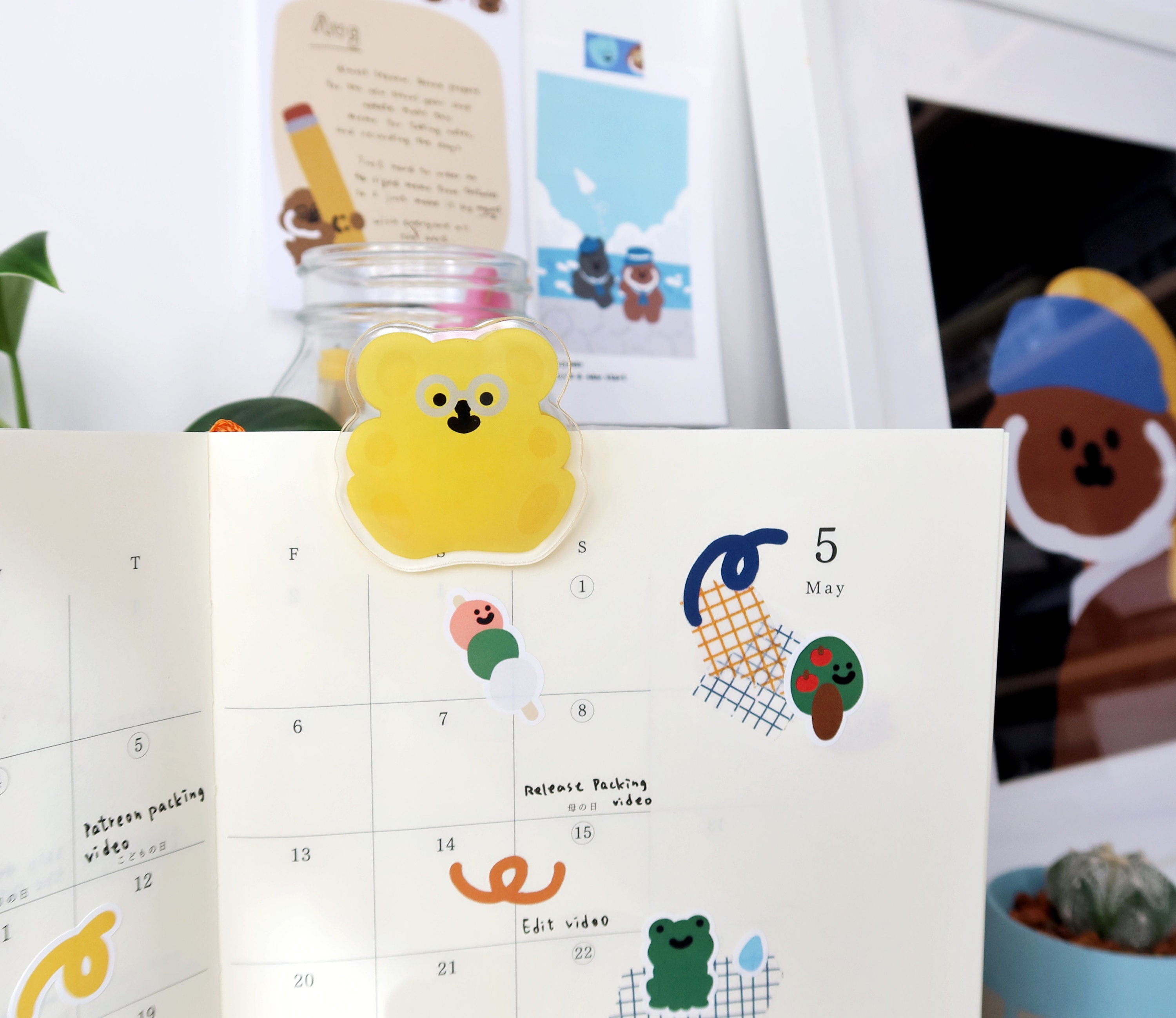 Paper Clip - Gummy Bear | Plastic Binder Clip, Back to School, Animal ...