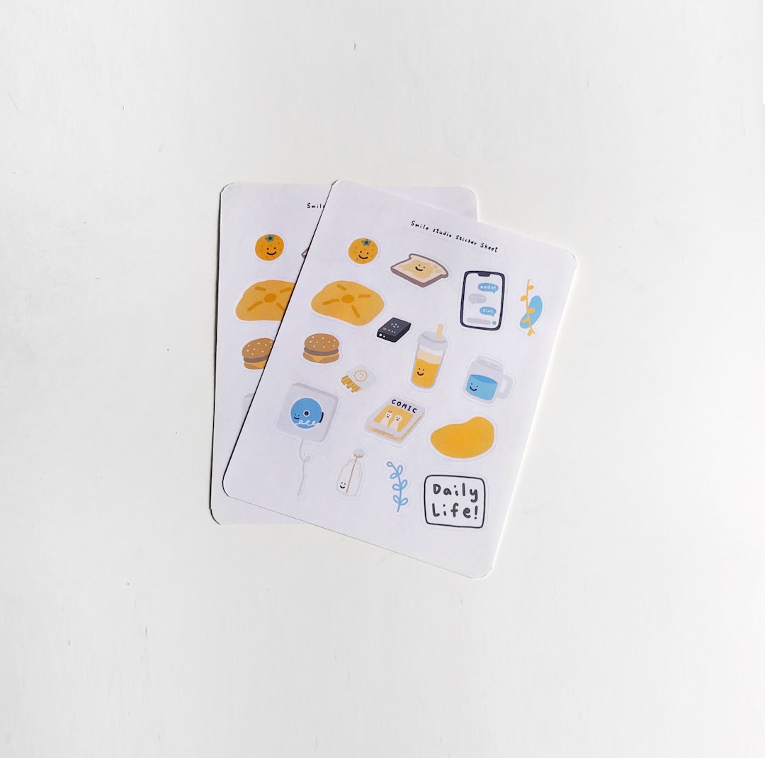 Smile Daily Life Stickersheet | Home Planner Stickers, Daily Life ...