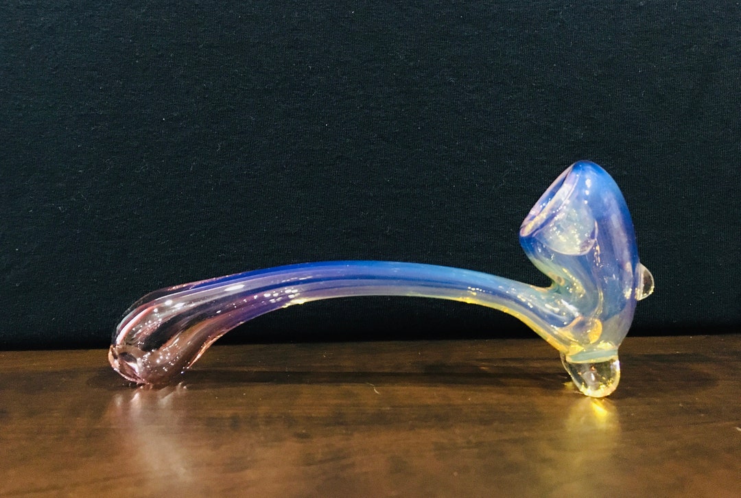 6-inch Pink Silver Fumed Sherlock Glass Tobacco Smoking Pipe - Etsy
